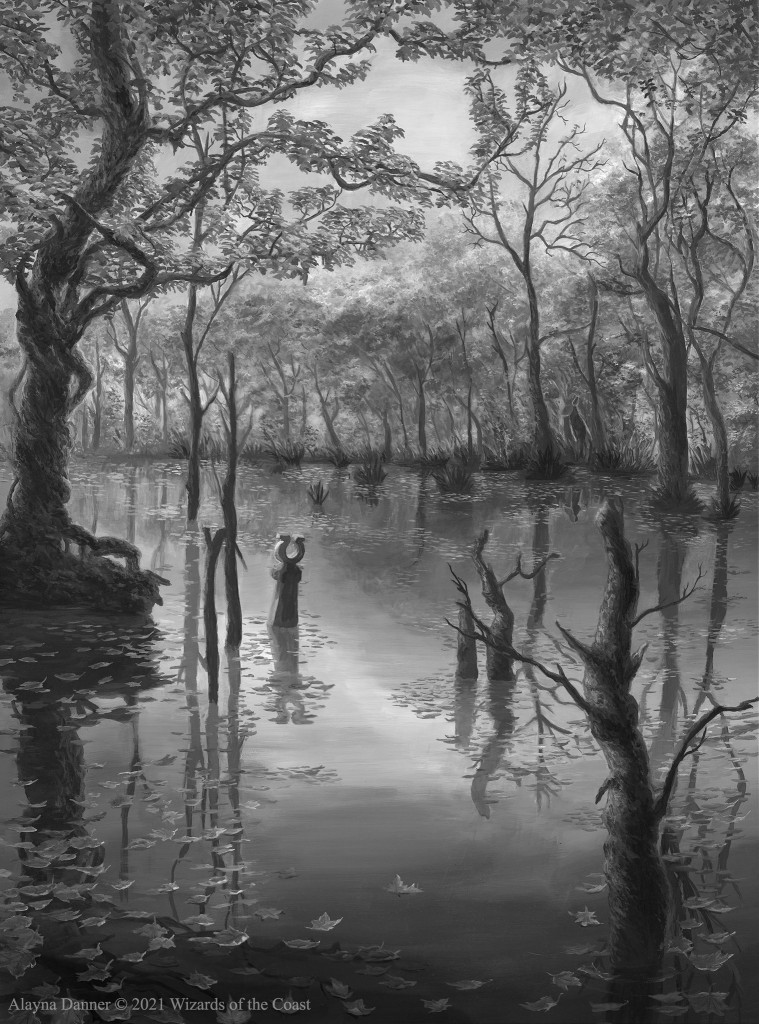 Swamp MtG Art from Innistrad: Midnight Hunt Set by Alayna Danner - Art ...