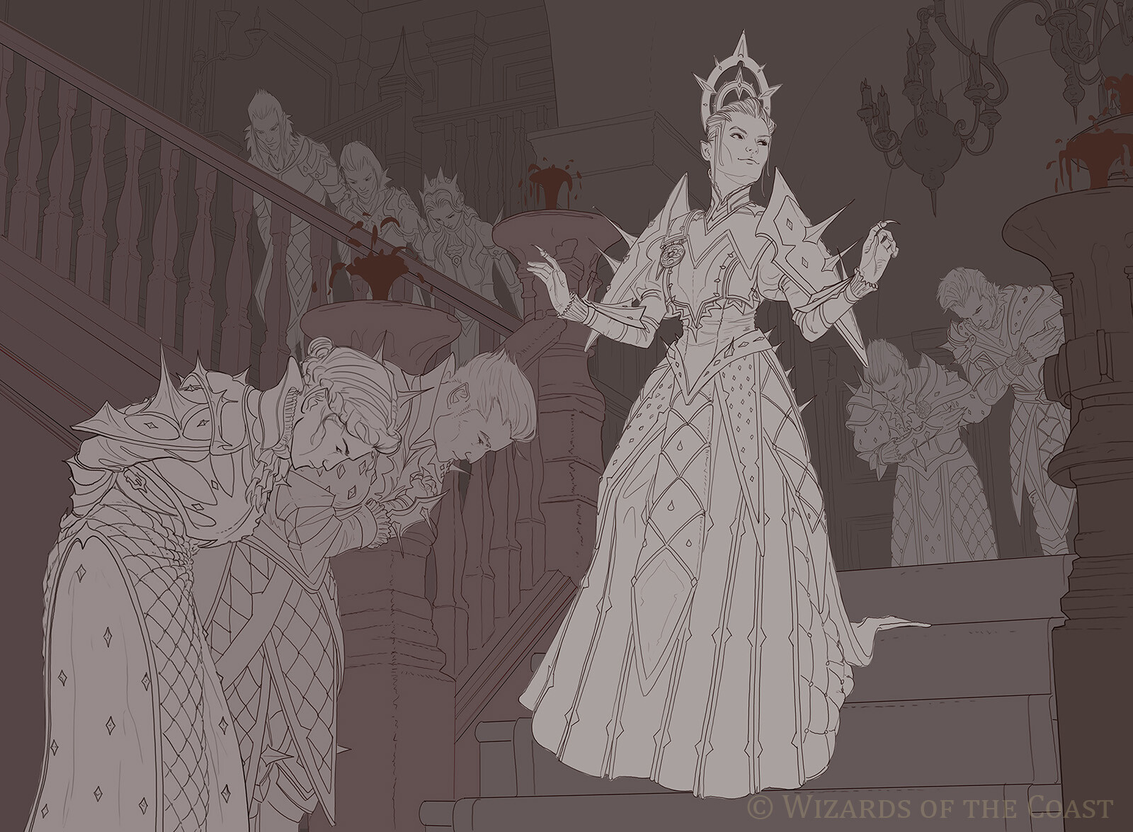 Vampire Socialite MtG Art from Innistrad: Midnight Hunt Set by Suzanne ...