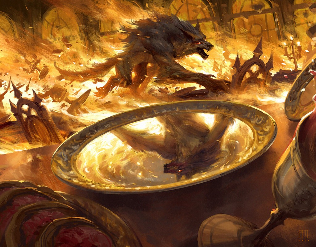 Visions of Ruin MtG Art from Innistrad: Midnight Hunt Set by Andrew Mar ...
