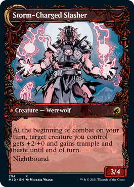 Storm-Charged Slasher (Variant) MtG Art from Innistrad: Midnight Hunt ...