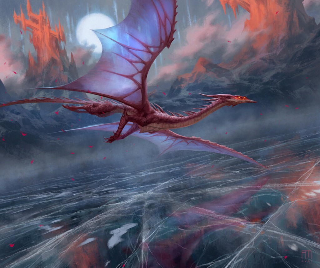 Manaform Hellkite MtG Art from Innistrad: Crimson Vow Set by Andrew Mar - Art of Magic: the ...