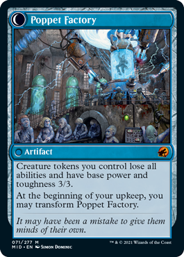 Poppet Factory MtG Art from Innistrad: Midnight Hunt Set by Simon ...