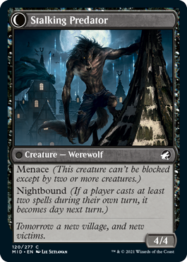 Stalking Predator MtG Art from Innistrad: Midnight Hunt Set by Lie ...
