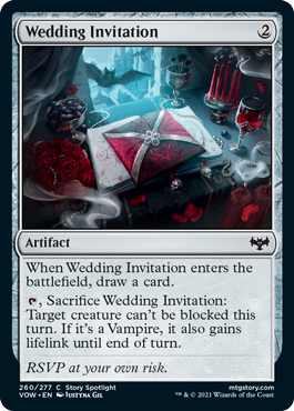 Wedding Invitation MtG Art from Innistrad: Crimson Vow Set by Justyna ...