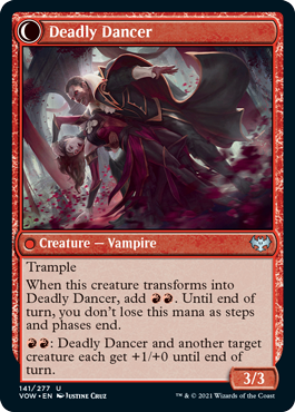 Deadly Dancer MtG Art from Innistrad: Crimson Vow Set by Justine Cruz ...