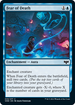 Fear of Death MtG Art from Innistrad: Crimson Vow Set by Anato ...