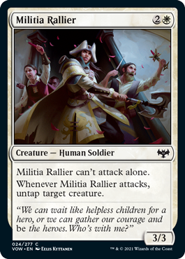 Militia Rallier MtG Art from Innistrad: Crimson Vow Set by Eelis ...