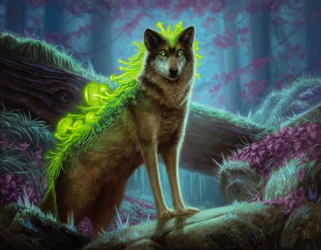Sporeback Wolf MtG Art from Innistrad: Crimson Vow Set by Nicholas ...