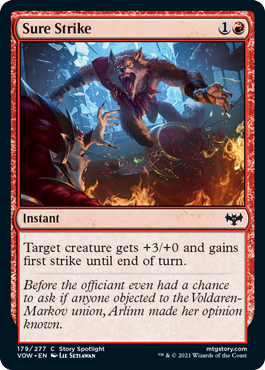 Sure Strike MtG Art from Innistrad: Crimson Vow Set by Lie Setiawan ...