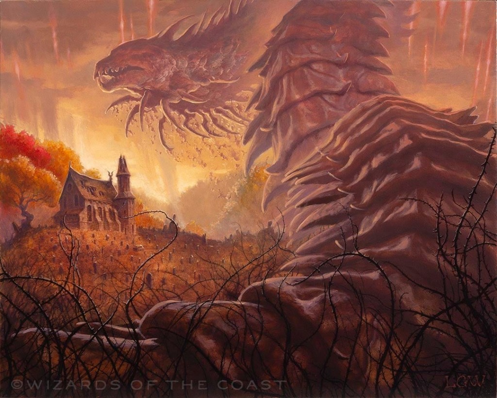 Bramble Wurm MtG Art from Innistrad: Crimson Vow Set by Lars Grant-West ...