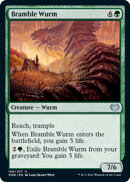 Bramble Wurm MtG Art from Innistrad: Crimson Vow Set by Lars Grant-West ...