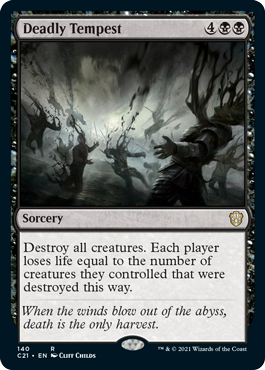 Deadly Tempest MtG Art from Commander 2015, Commander 2021 Set by Cliff ...