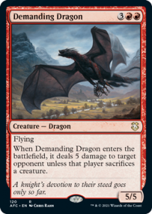 Demanding Dragon MtG Art from Core Set 2019 Set by Chris Rahn - Art of ...