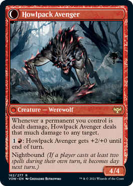 Howlpack Avenger MtG Art from Innistrad: Crimson Vow Set by Grzegorz ...