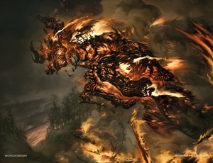 Pyre Spawn MtG Art from Innistrad: Crimson Vow Set by Nicholas Gregory ...