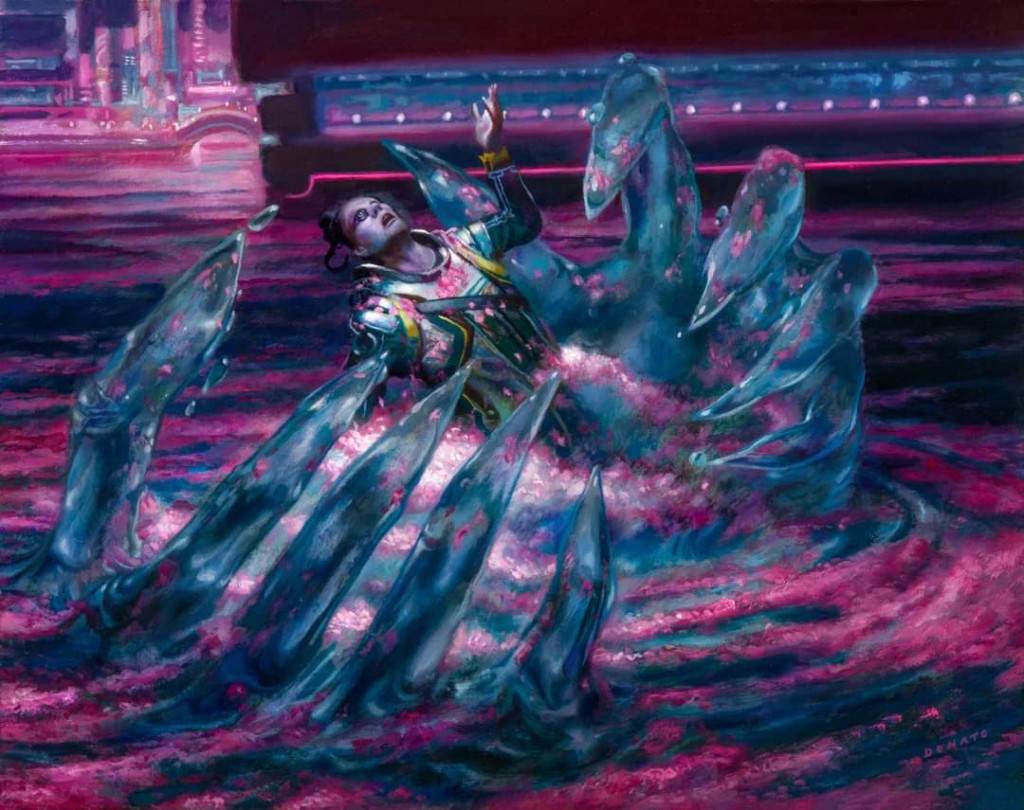 Invoke Despair (Variant) MtG Art from Kamigawa: Neon Dynasty Set by Donato Giancola - Art of ...