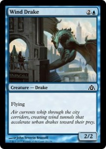 Wind Drake MtG Art from Dragon's Maze Set by John Severin Brassel - Art ...