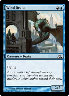 Wind Drake MtG Art from Dragon's Maze Set by John Severin Brassel - Art ...