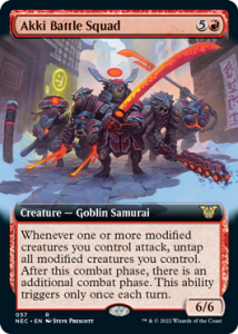Akki Battle Squad MtG Art from Kamigawa: Neon Dynasty Set by Steve ...
