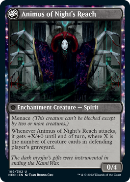 Animus of Night's Reach MtG Art from Kamigawa: Neon Dynasty Set by Tuan ...