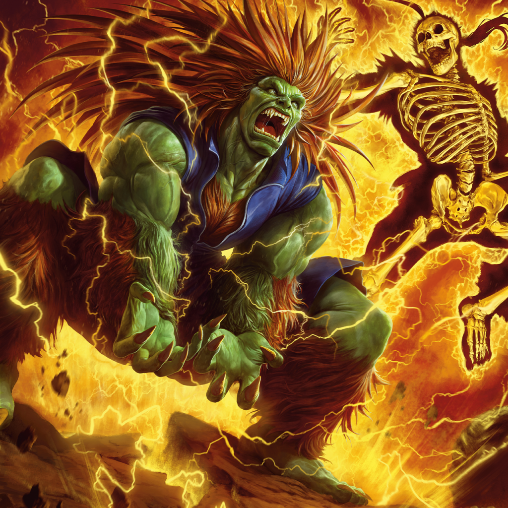 Blanka, Ferocious Friend MtG Art from Secret Lair Set by David Rapoza ...