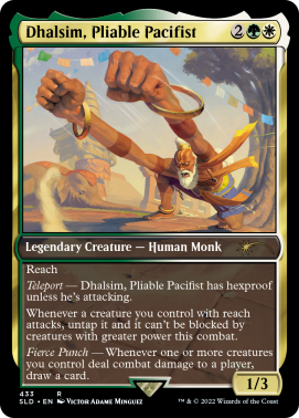 Dhalsim, Pliable Pacifist MtG Art from Secret Lair Set by Victor Adame ...