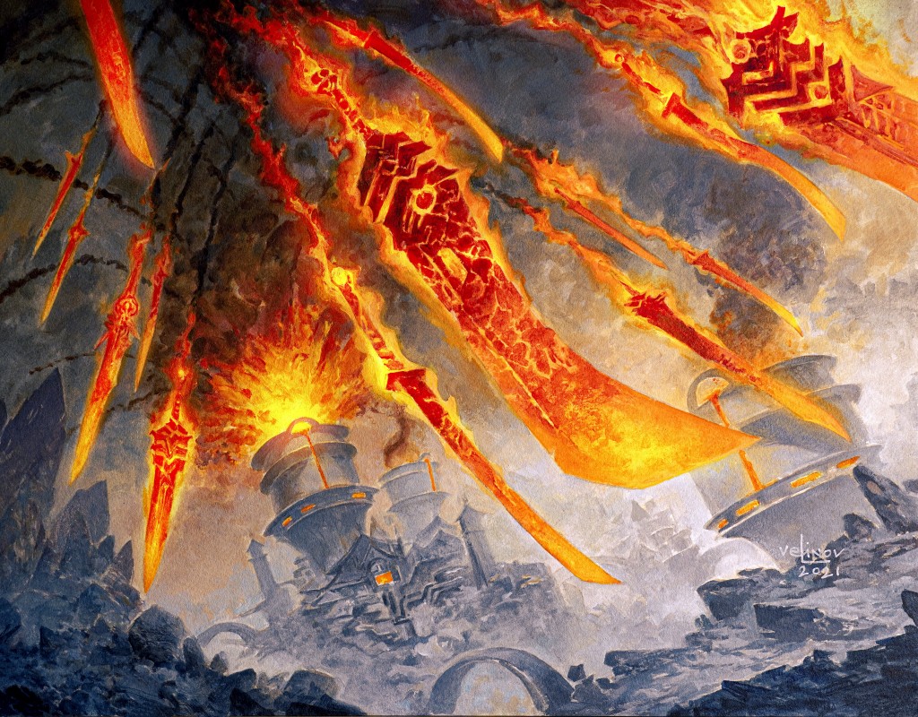 Invoke Calamity MtG Art from Kamigawa: Neon Dynasty Set by Svetlin ...