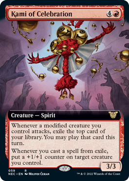 Kami of Celebration MtG Art from Kamigawa: Neon Dynasty Set by Milivoj ...