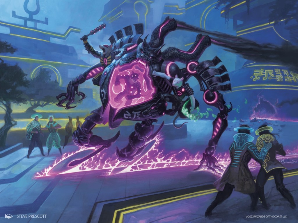 Reckoner Bankbuster MtG Art from Kamigawa: Neon Dynasty Set by Steve ...