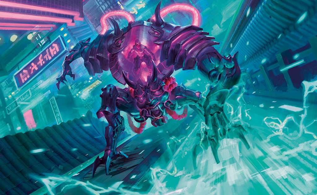 Surgehacker Mech MtG Art from Kamigawa: Neon Dynasty Set by Wisnu Tan ...