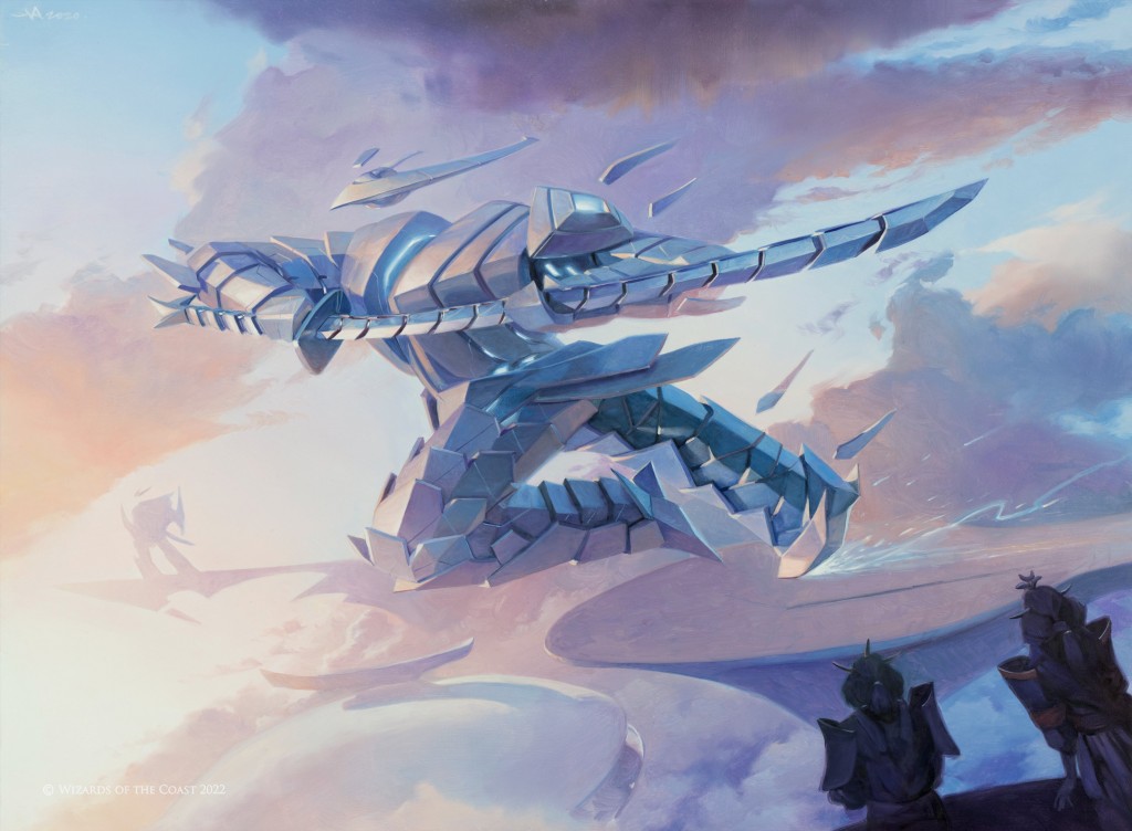 Thundersteel Colossus MtG Art from Kamigawa: Neon Dynasty Set by Victor ...