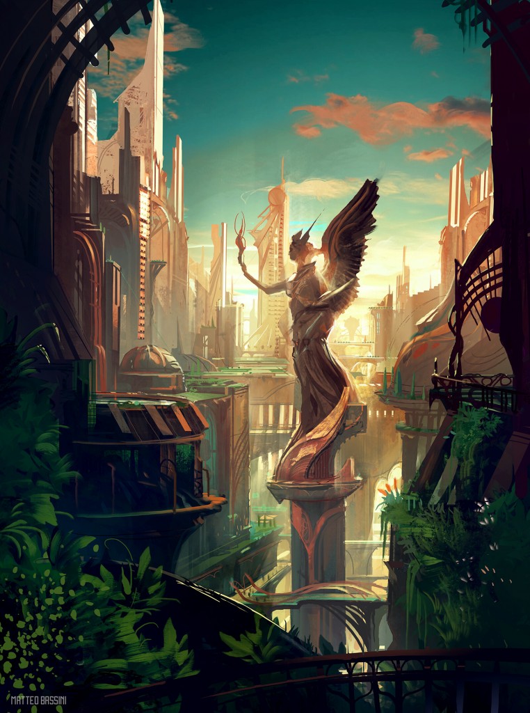 Forest MtG Art from Streets of New Capenna Set by Matteo Bassini - Art ...