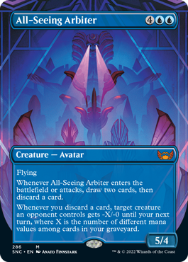 All-Seeing Arbiter (Variant) MtG Art from Streets of New Capenna Set by ...