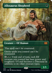 Allosaurus Shepherd MtG Art from Double Masters 2022 Set by Douglas ...