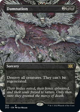 Damnation MtG Art from Double Masters 2022 Set by Ian Miller - Art of ...