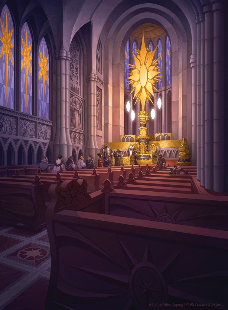 Orzhov Basilica MtG Art from Double Masters 2022 Set by Jim Nelson ...