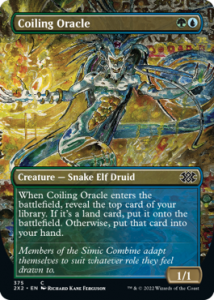 Coiling Oracle (Variant) MtG Art from Double Masters 2022 Set by ...
