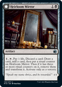 Heirloom Mirror MtG Art from Innistrad: Midnight Hunt Set by Josh Hass ...