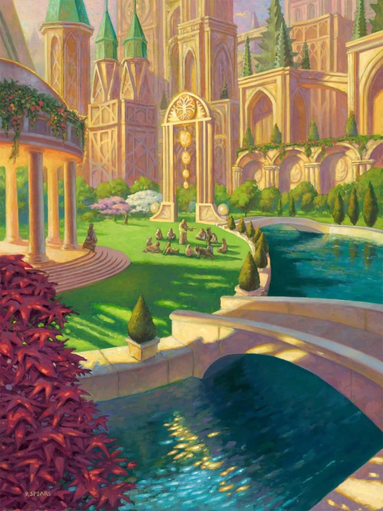 Selesnya Sanctuary (Variant) MtG Art from Double Masters 2022 Set by ...