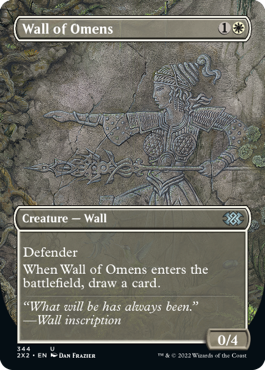 Wall of Omen (Variant) MtG Art from Double Masters 2022 Set by Dan ...
