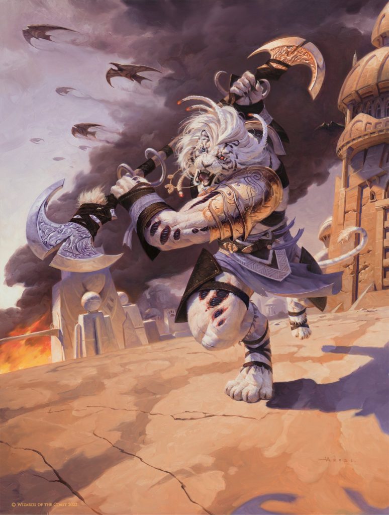 Ajani, Sleeper Agent (Variant) MtG Art from Dominaria United Set by ...