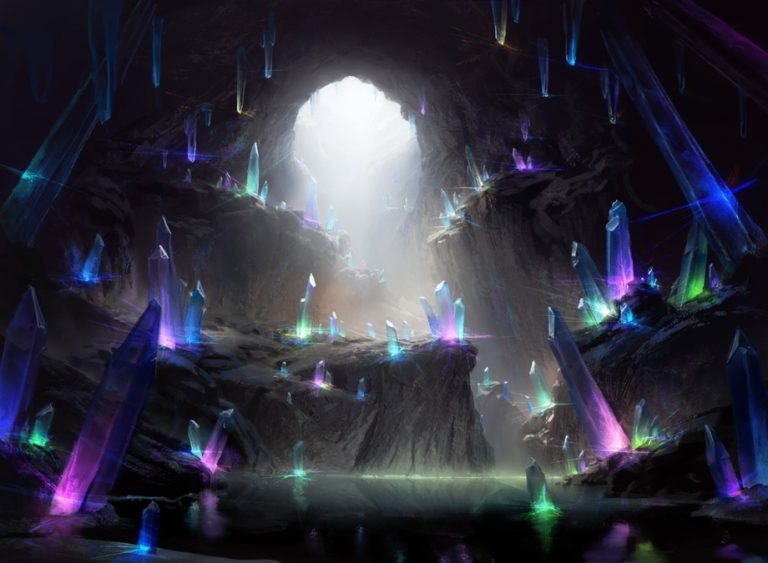 Crystal Grotto MtG Art from Dominaria United Set by Piotr Dura - Art of ...