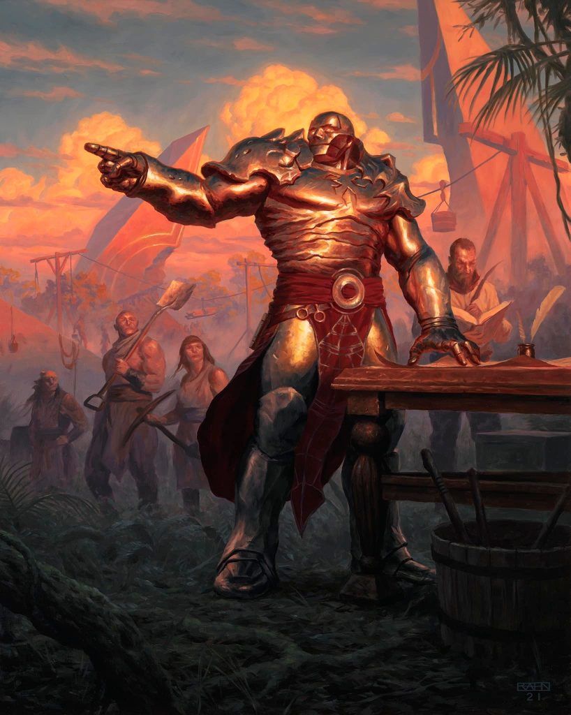 Karn, Living Legacy MtG Art from Dominaria United Set by Chris Rahn ...