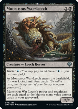 Monstrous War-Leech MtG Art from Dominaria United Set by Christopher ...