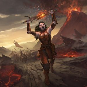 Radha's Firebrand MtG Art from Dominaria United Set by Angelo Bortolini ...