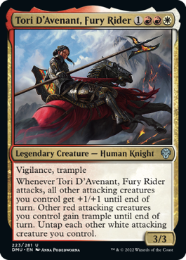 Tori D'Avenant, Fury Rider MtG Art from Dominaria United Set by Anna ...