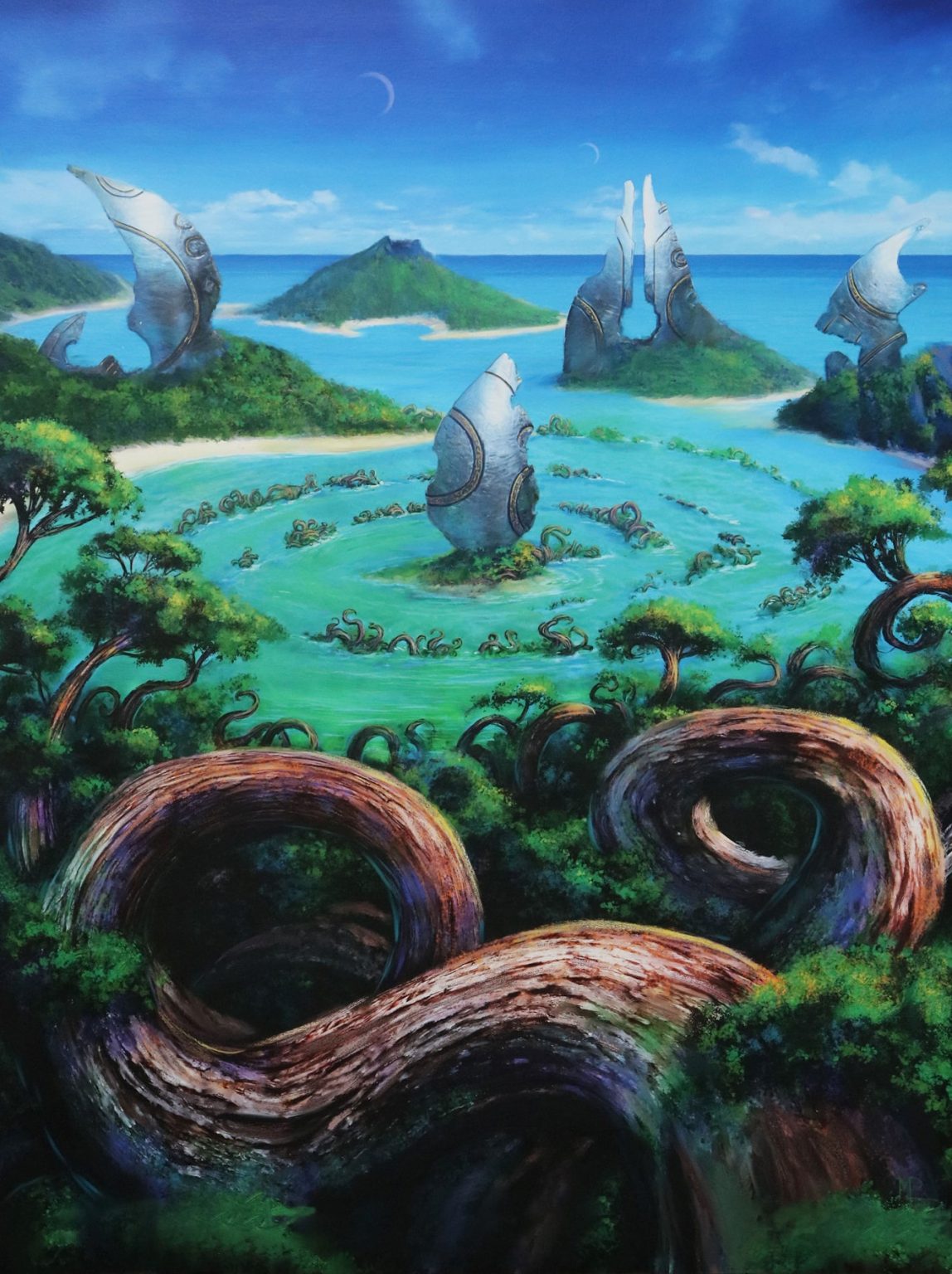 Yavimaya Coast (Variant) MtG Art from Dominaria United Set by Mark ...