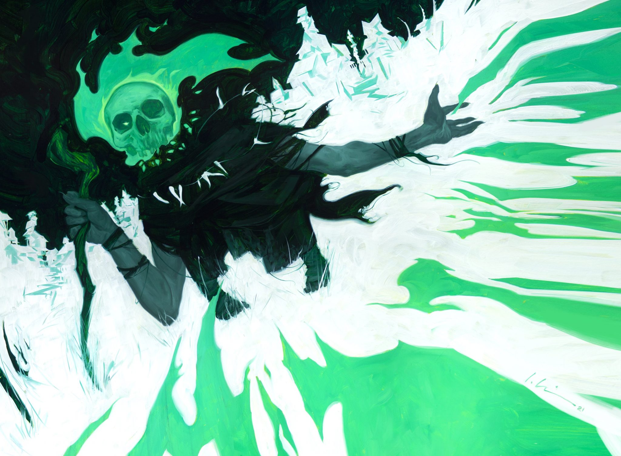 Bone Splinters MtG Art from Dominaria United Set by Jeremy Wilson - Art ...