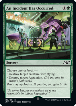 An Incident Has Occurred MtG Art from Unfinity Set by Greg Bobrowski ...