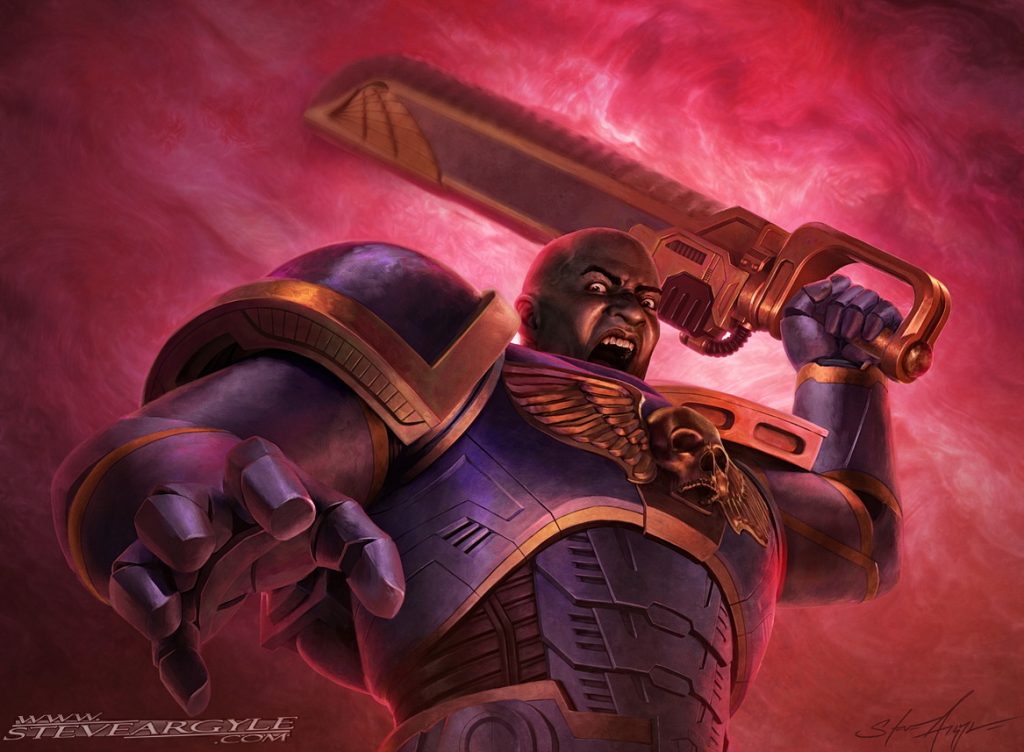 Assault Intercessor MtG Art from Warhammer 40000 Set by Steve Argyle ...
